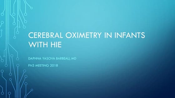 Cerebral oximetry in cerebral resuscitation | PPTX | Heart and ...
