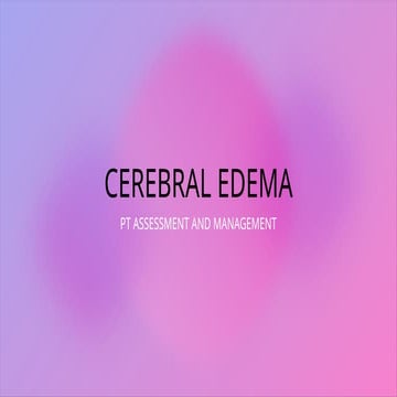 Cerebral Edema,etiology,pathophysiology.pptx