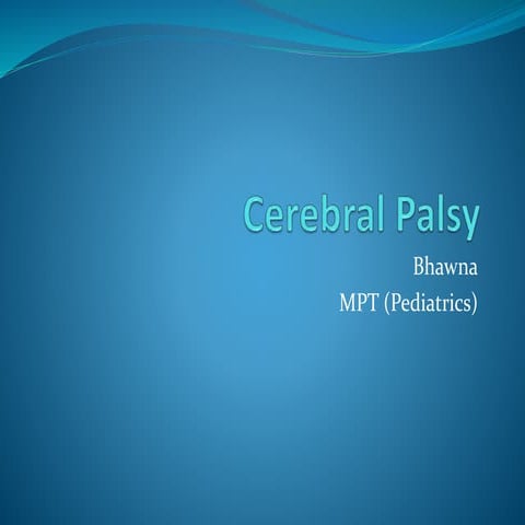 Cerebral palsy | PPT