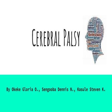 Cerebral palsy | PPTX
