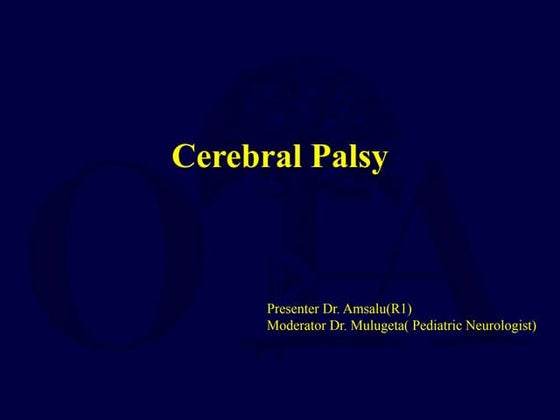 Cerebral palsy | PPTX