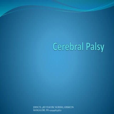 Cerebral palsy (2) | PPT