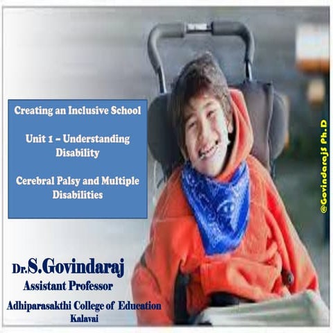 Creating an Inclusive School - Cerebral Palsy, Multiple disabilities | PDF