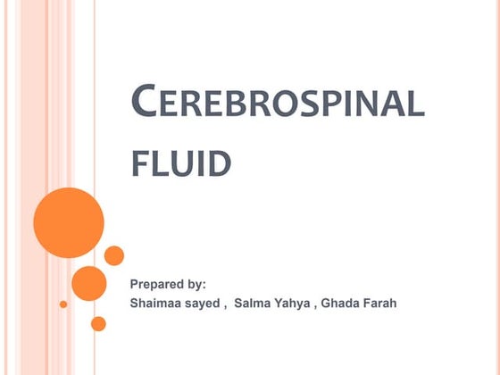 Cerebrospinal fluid (CSF) Interpretation & Analysis | DOCX