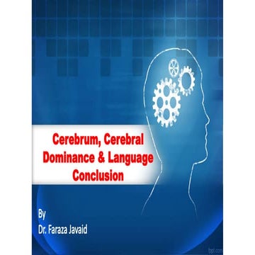 CEREBRUM, CEREBRAL DOMINANCE & LANGUAGE CONCLUSION.pptx