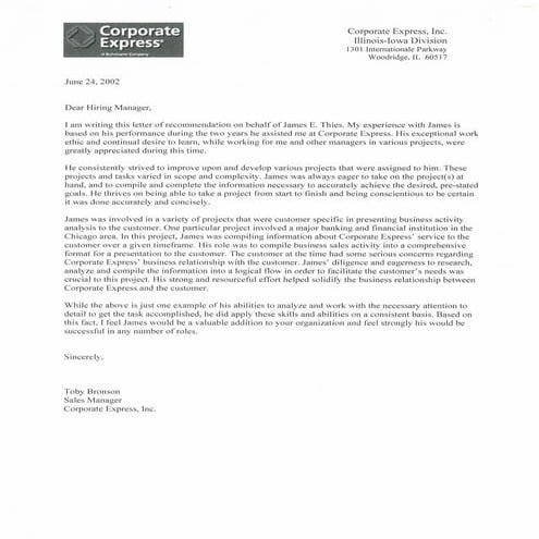 CE Recommendation Letter | PDF