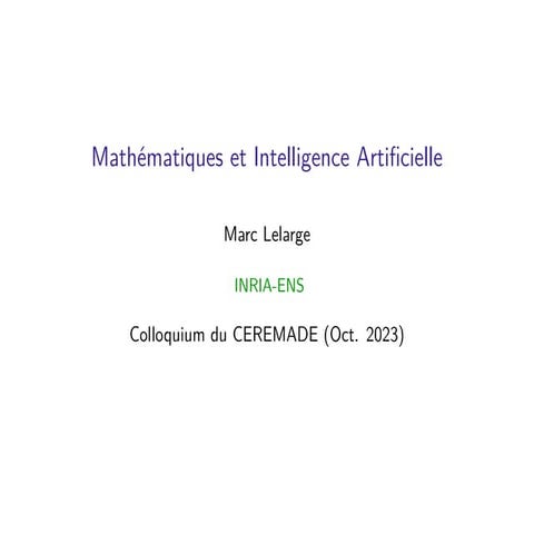 Mathematics and AI | PDF