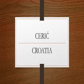 Cerić, Croatia | PPT