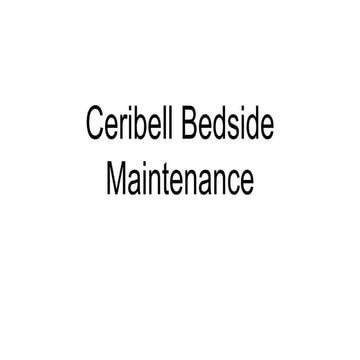 Ceribell ed bedside maintenance | PPTX