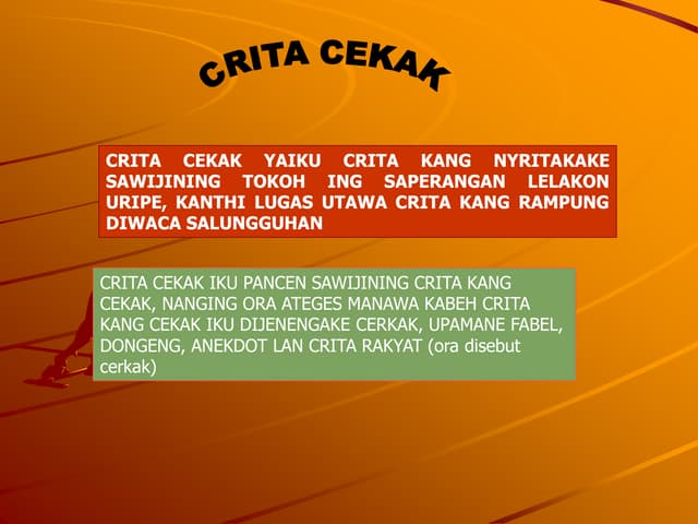 Cerkak (Cerita Cekak) | PPTX
