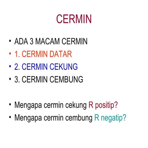 Cermin | PPT