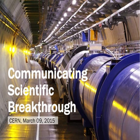 CERN communicating scientific breakthrough | PPT