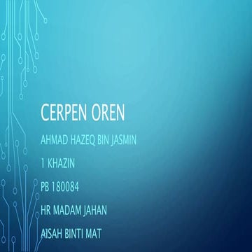 Cerpen oren | PPTX
