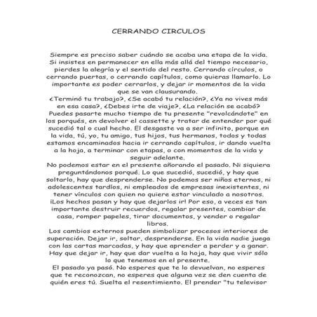 Cerrando circulos[1] | DOC