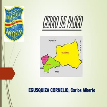 ESTRATIGRAFIA Y CONTROL ESTRUCTURAL EN LA MESETA DE BOMBOM, CERRO DE PASCO | PPT