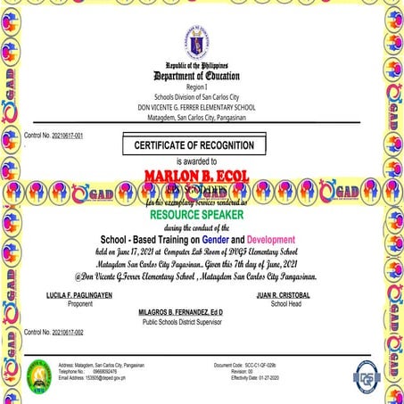 SLAC-CERTIFICATE FOR SPEAKER AND PARTICIPANT.pptx