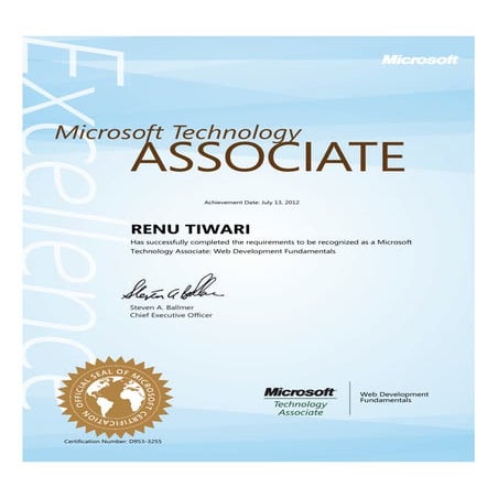 MTA Certification | PDF