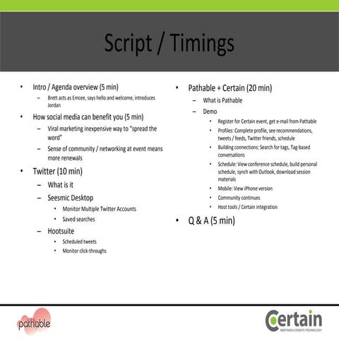 Enhancing the Attendee Experience with Social Media (Certain and ...