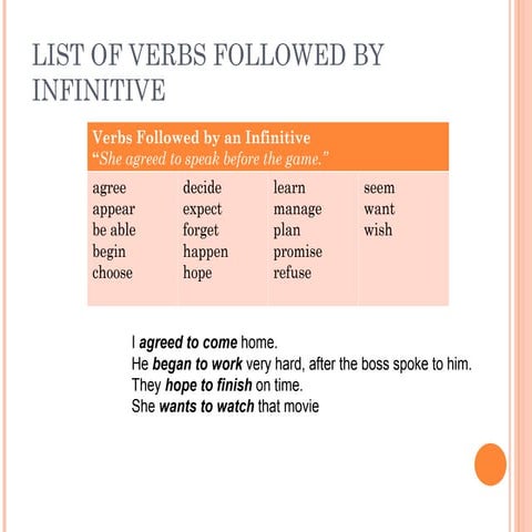 certain verbs followed by infinitives.ppt