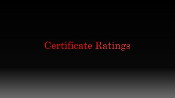 Certification ratings | PPTX