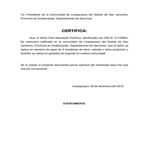 Certifica | DOCX