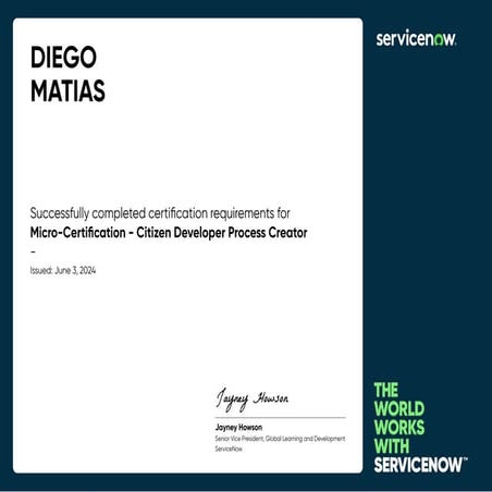 Micro-Certification - Citizen Developer Process Creator | PDF