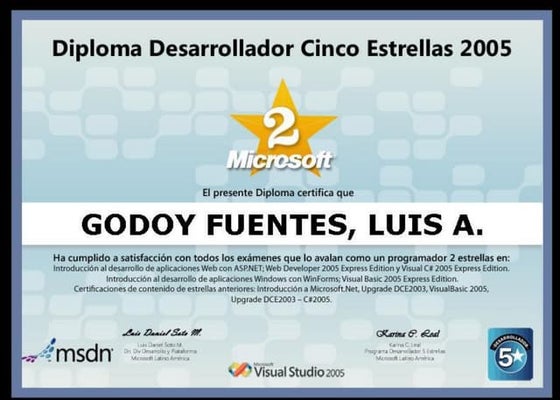 MVA Microsoft Certificate - Exchange Server 2007 (Luis Arnaldo Godoy ...