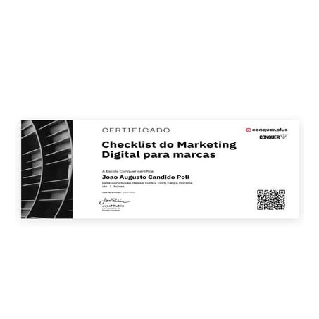 Checklist do Marketing Digital para marcas | PDF