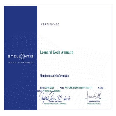 Certificado STELLANTIS | PDF | Technology & Computing