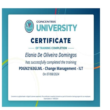 Concentrix University - Change Management - ILT | PDF