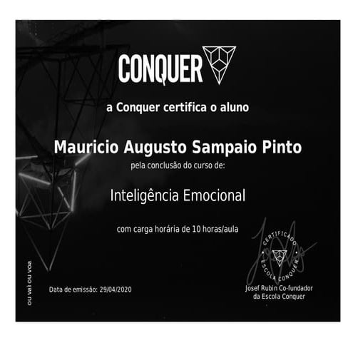 Certificado Conquer | PPT