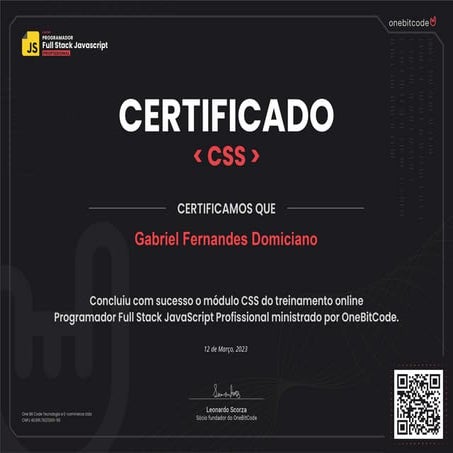 Certificado CSS | PPT