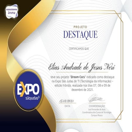 Certificadoexpoexpositor | PDF
