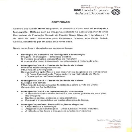 ESAD Certificate | PDF