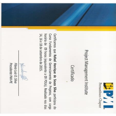 Certificado rafael-ms project-academia do project | PDF