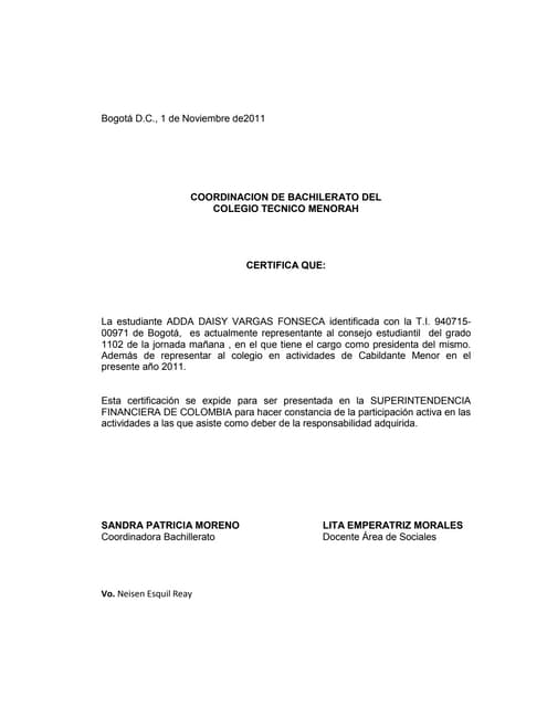 Este documento certifica que | PPT