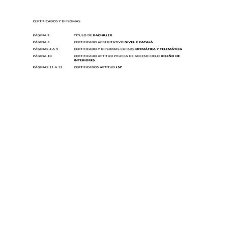 Certificados y diplomas | PDF