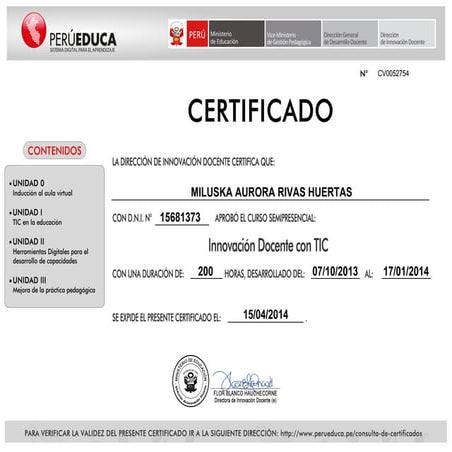 Certificado tic | PDF