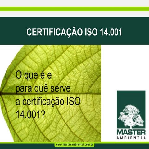Certificação ISO 14.001