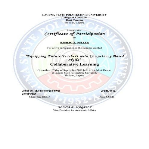 Certificate | DOC