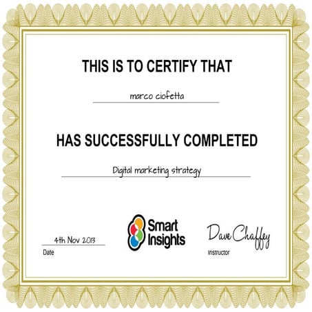 Smart Insights Digital Strategy Diploma | PDF