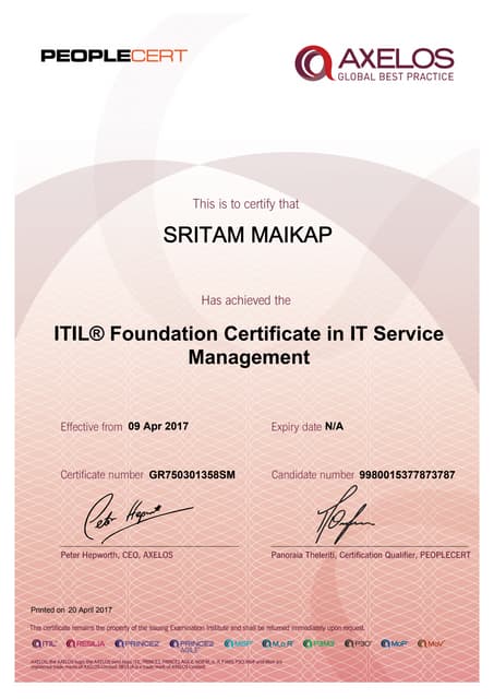 E cert itil | PDF