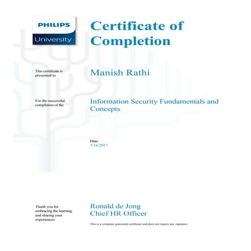 Information Security Fundamentals and Concepts - Philips | PDF