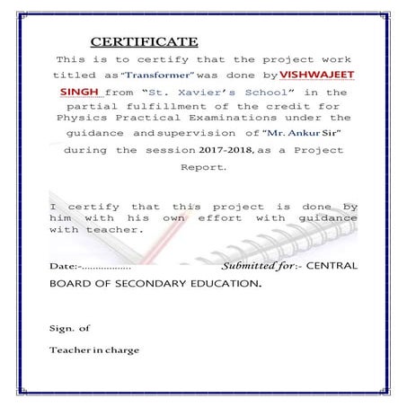 Certificate | DOCX