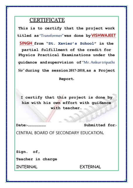 Major project synopsis format | DOC