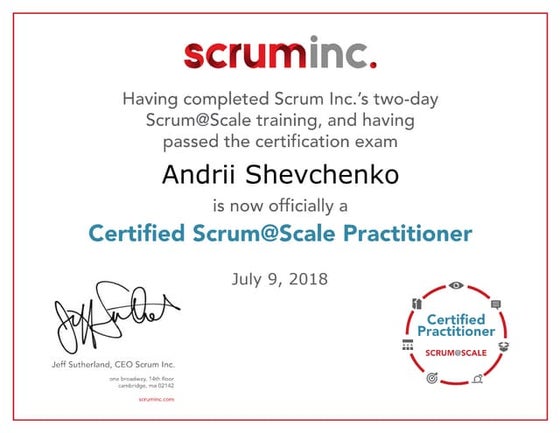 Certified LeSS Practitioner with Craig Larman | PDF