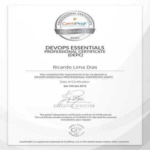 DevOps Essentials Professional Certificate (DEPC) | PDF