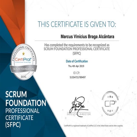 Scrum Foundation Professional Certificate (SFPC) | PPT