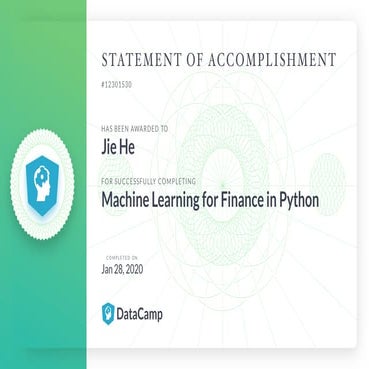 Machine Learning in Finance | PPT