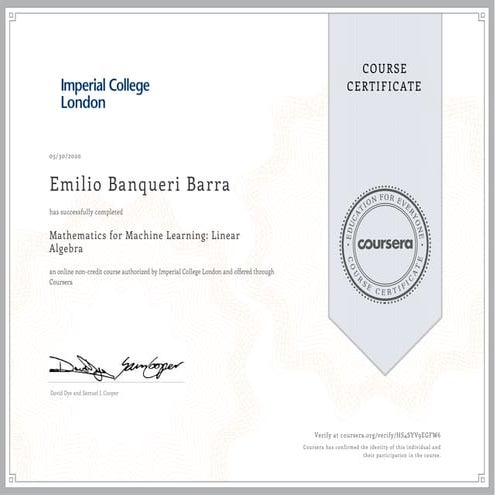 Mathematics for Machine Learning | PPT